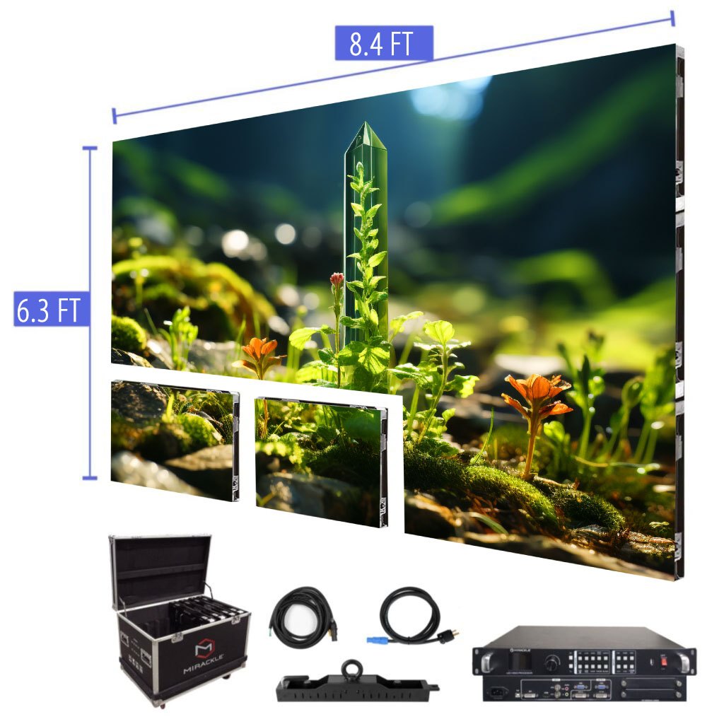 LED Video Wall Screen 8.4′ x 6.3′ P1.86mm Indoor Turn-key Virtual ...